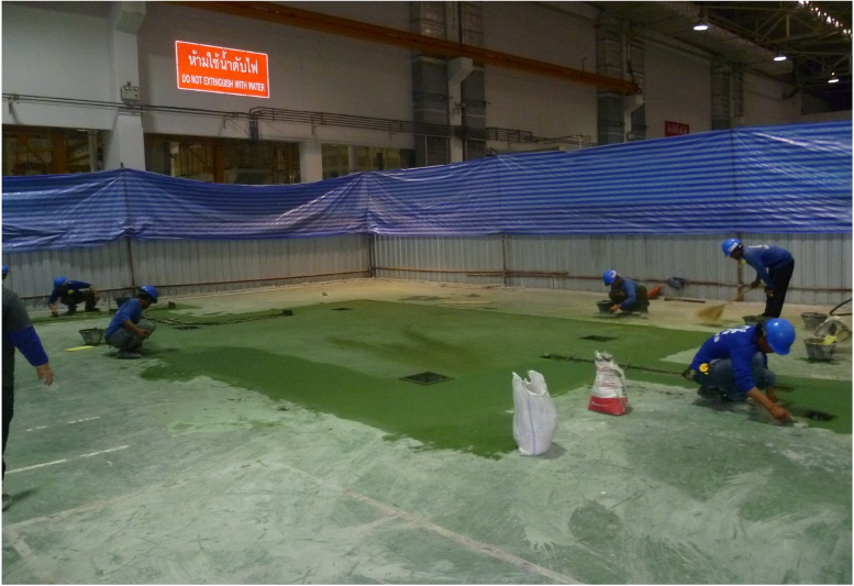 งานทำฐานแท่นเครื่อง และปรับปรุงโรงงาน (FOUNDATION PRESS 1000 TONS ...